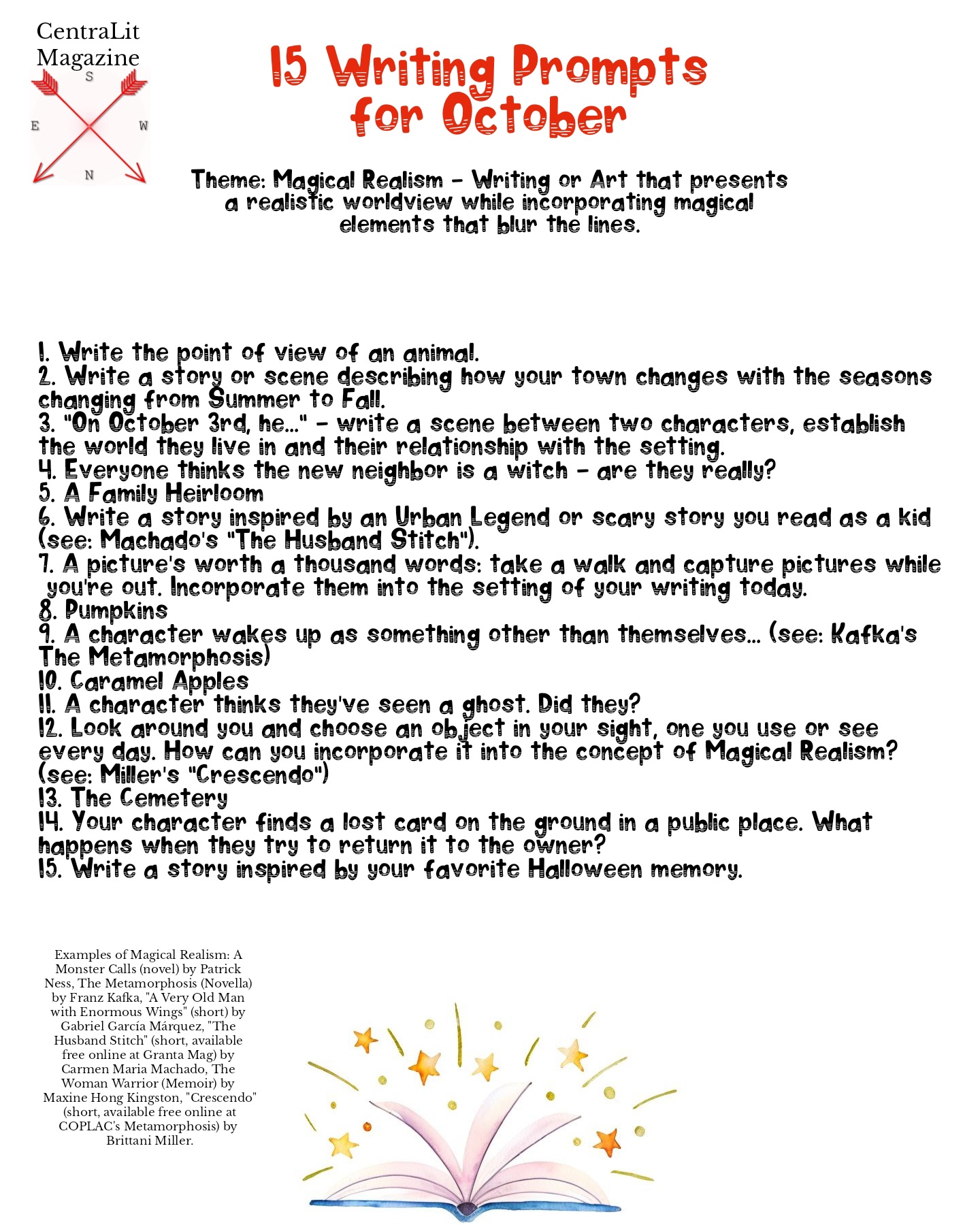 October Writing Prompts: Magical Realism – CentraLit